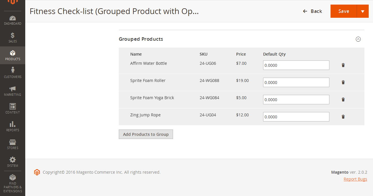 Magento 2 Grouped Product Options | Options on Grouped Product in Magento 2 | ITORIS
