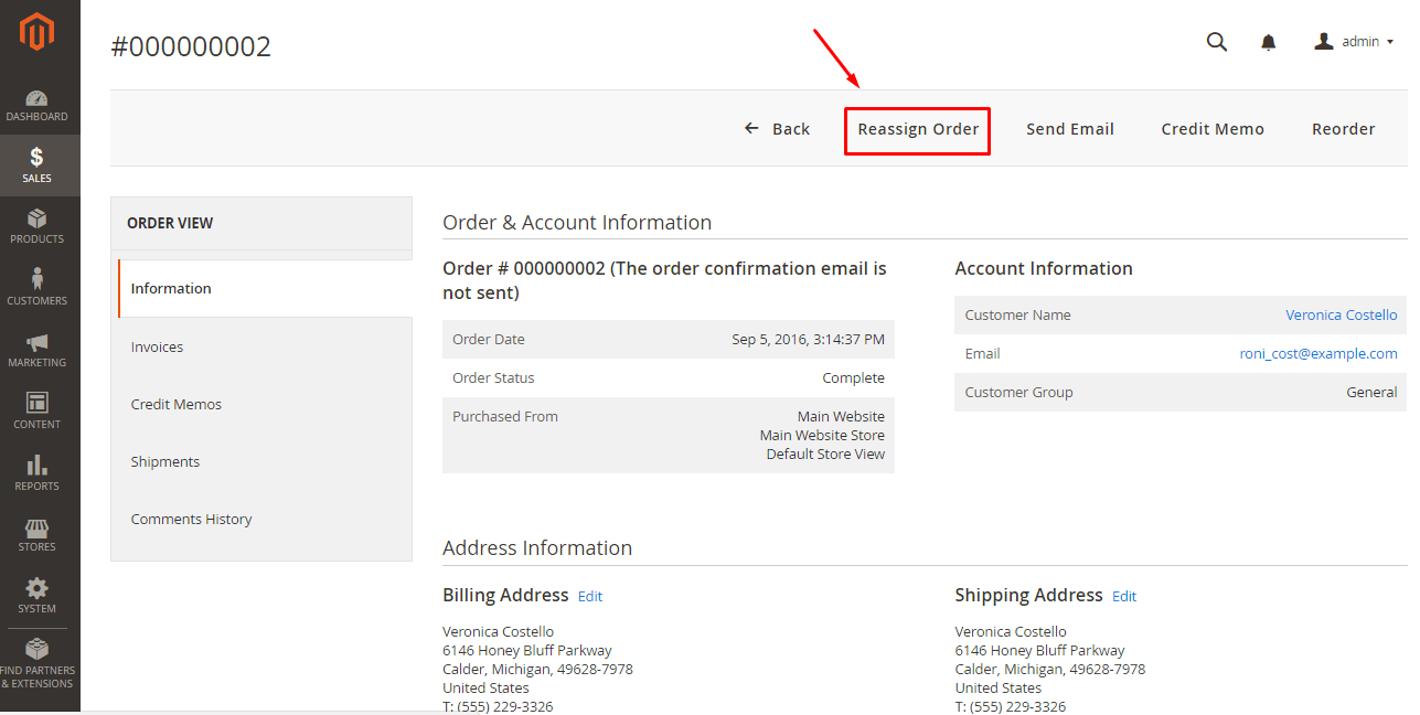 Magento 2 Reassign Order | Re-associate Orders in Magento 2 | ITORIS