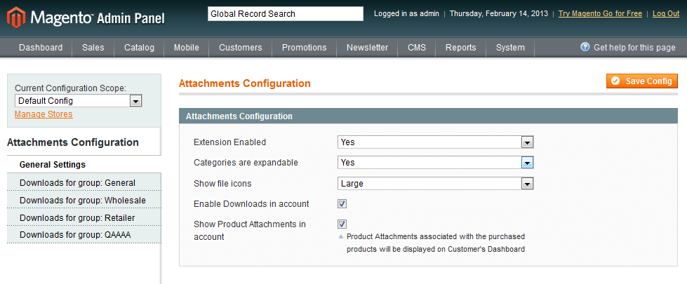 Magento Attachments Module Magento Product Files Downloads In