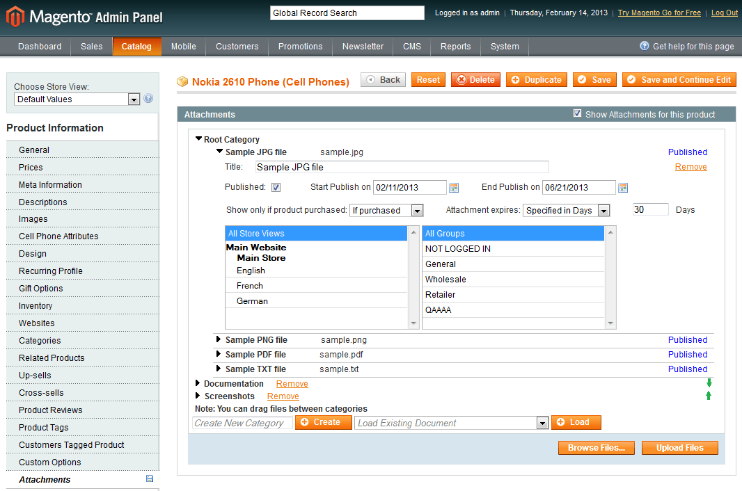Magento Attachments Module | Magento Product Files | Downloads in Magento | ITORIS