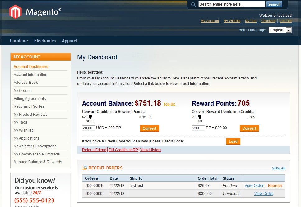 Magento Reward Points Extension | Magento Customer Credit | ITORIS