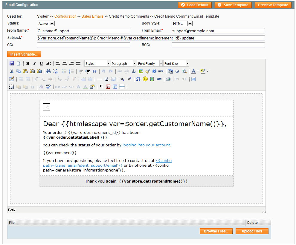 Magento Email Templates Extension Magento Transactional Emails Magento Email Attachments