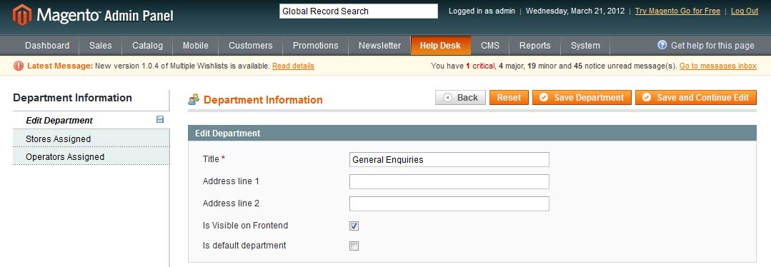 Magento Support Extension | Magento Help Desk Module | Magento Contact ...