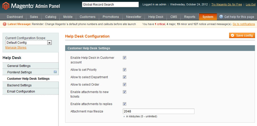 Magento Support Extension | Magento Help Desk Module | Magento Contact ...