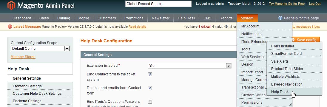 Magento Support Extension | Magento Help Desk Module | Magento Contact ...