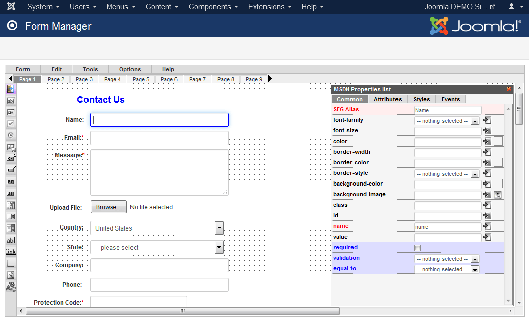 Joomla Forms Smartformer Gold Extension Professional Form Builder For Joomla Itoris