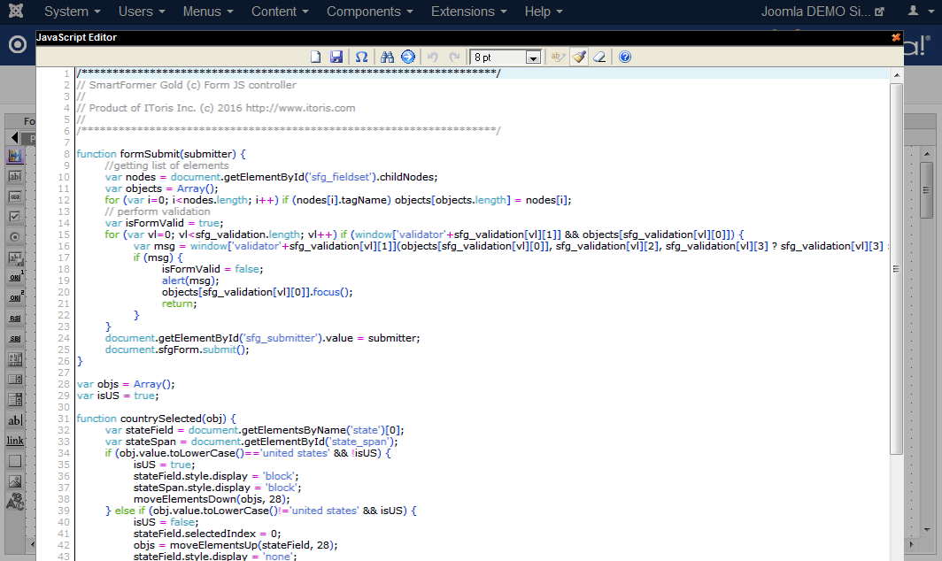 Joomla Forms | SmartFormer Gold Extension | Professional Form Builder ...