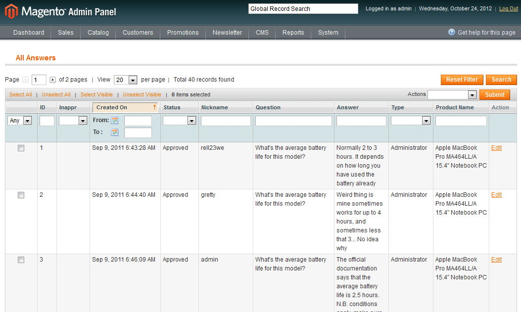 Magento Product Questions And Answers Magento Qa Extension Itoris