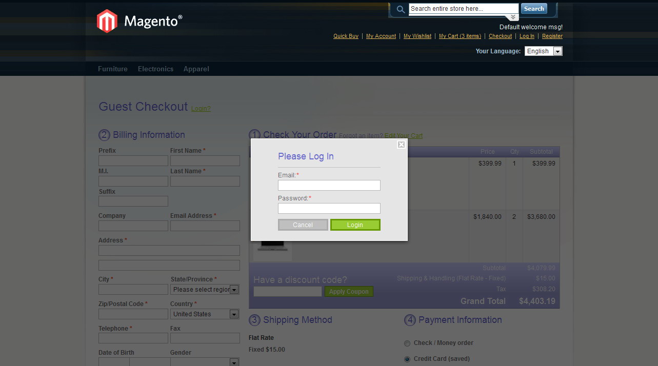 Magento Onepage Checkout | Magento One Step Checkout | Magento Quick Checkout | ITORIS