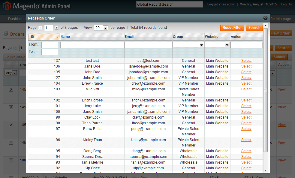 Magento Reassign Order Assign Order To Customer Automatically In