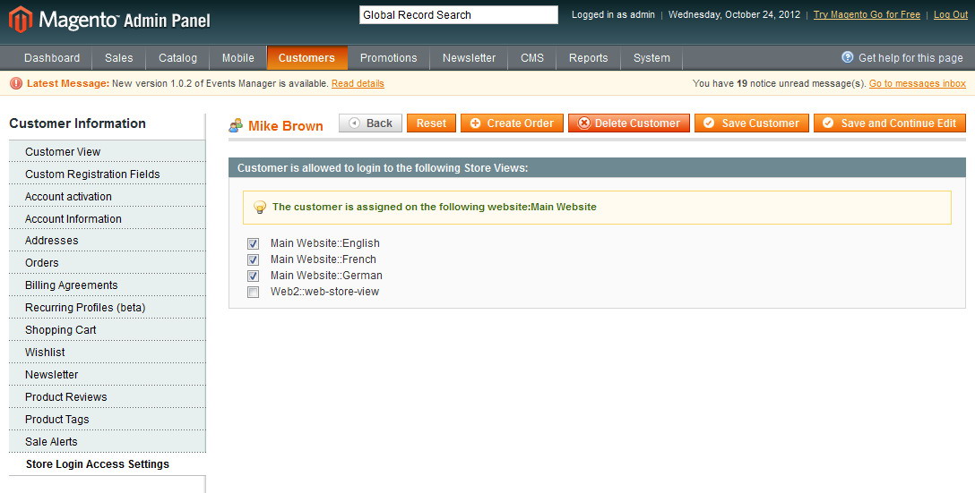 Magento Store Login Control | Magento Srtore Permissions | ITORIS